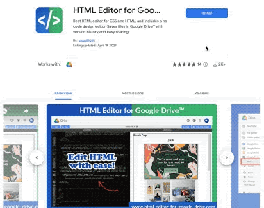 HTML Editor for Google Drive by cloudHQ